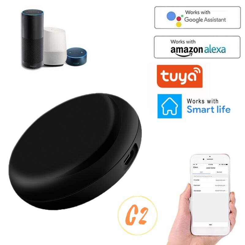 [Ready Stock] Tuya Smart IR Wi-Fi Remote Controller | Lazada