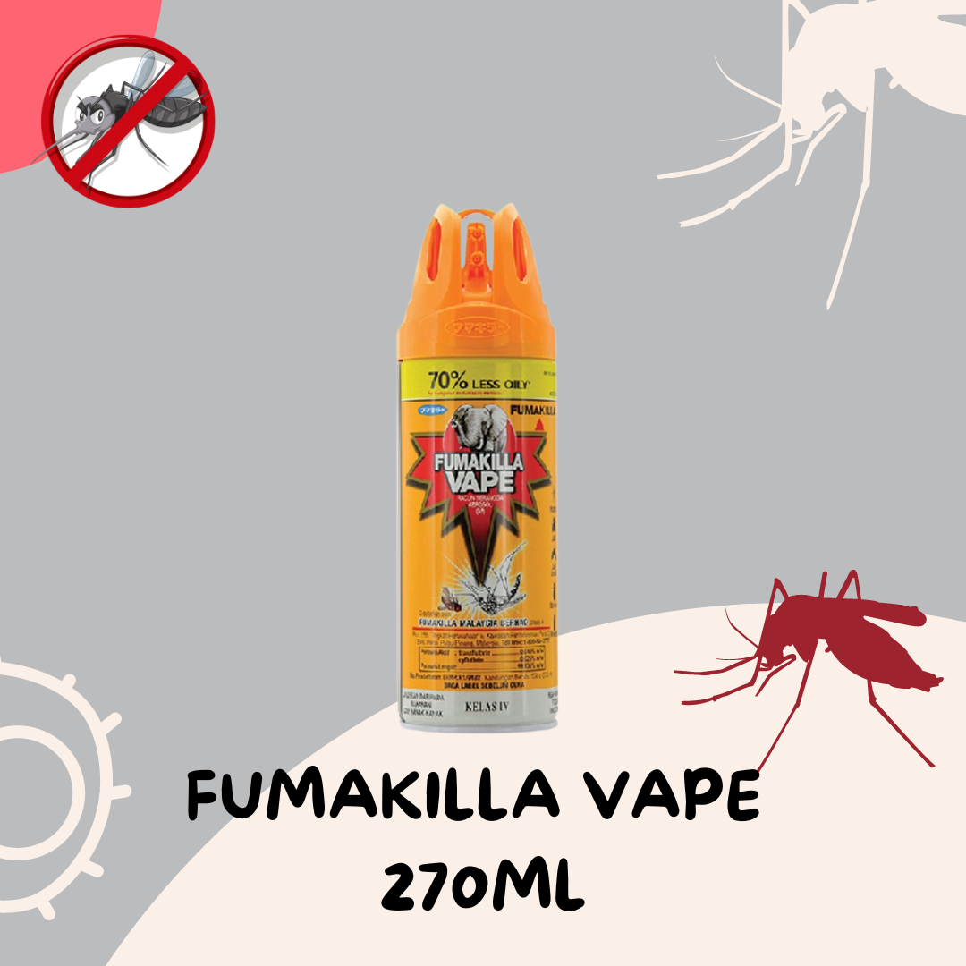 Fumakilla Vape/ Racun Serangga Aerosol (600 ml/ 270 ml) | Lazada