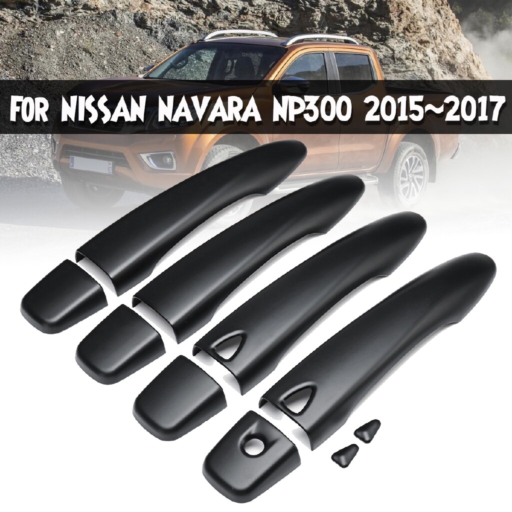 Matte Black Door Smart Key Handle Cover For Nissan Navara Np300 Pickup ...