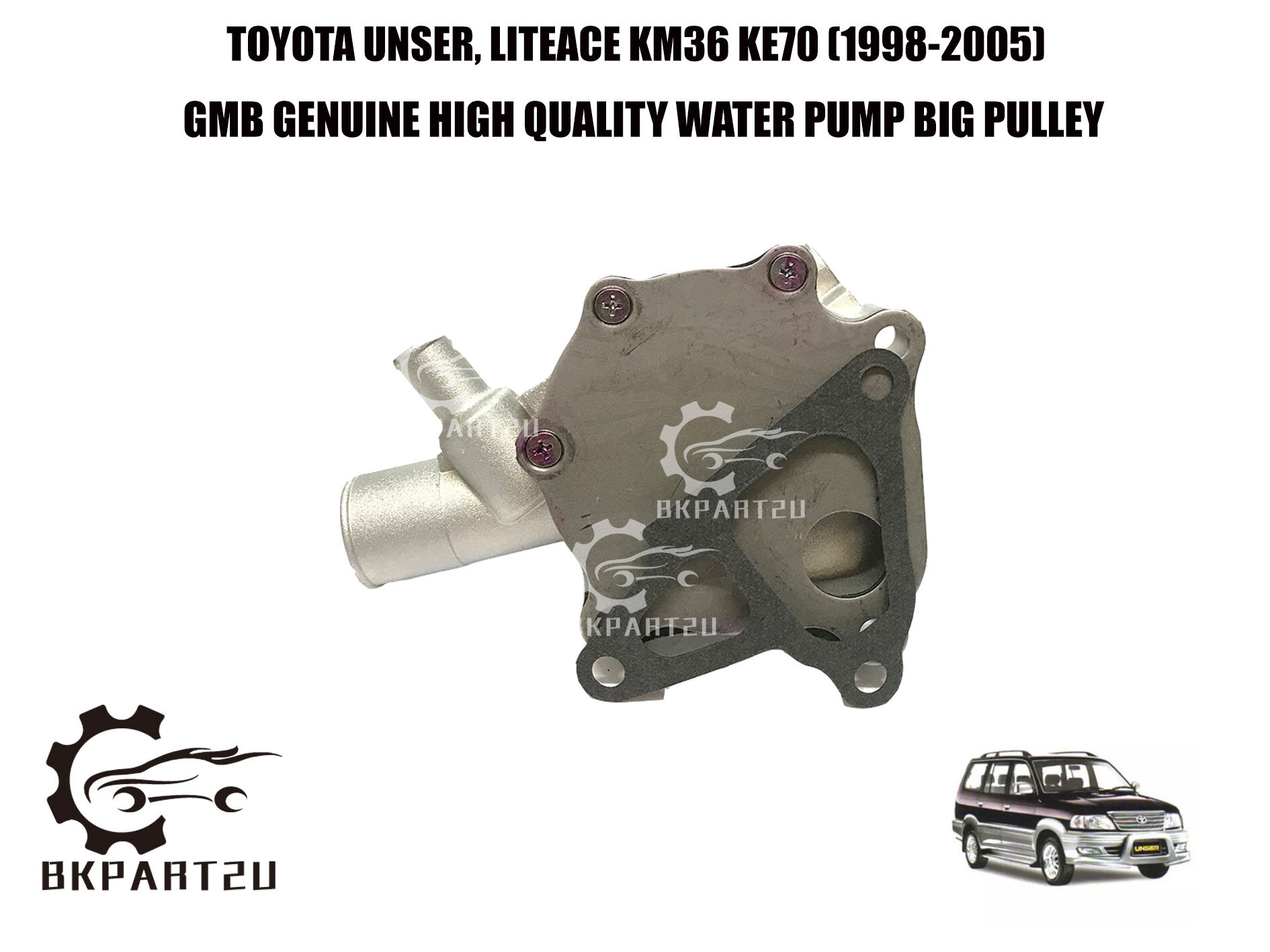 TOYOTA UNSER, LITEACE KM36 KE70 (1998-2005) WATER PUMP BIG PULLEY WITH ...