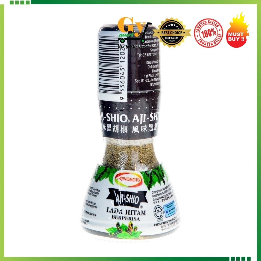 Aji-Shio Brand Flavoured Black Pepper 80G Aji-Shio牌黑胡椒风味 | Lazada