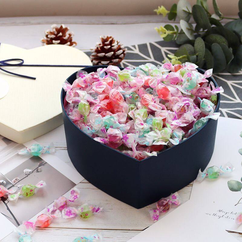 ของขวัญวันวาเลนไทน์ ZEJUN 250g ของขวัญวันหยุดวันเกิด, พันกระดาษเครนลูกอมกล่องรสผลไม้ผสม ...