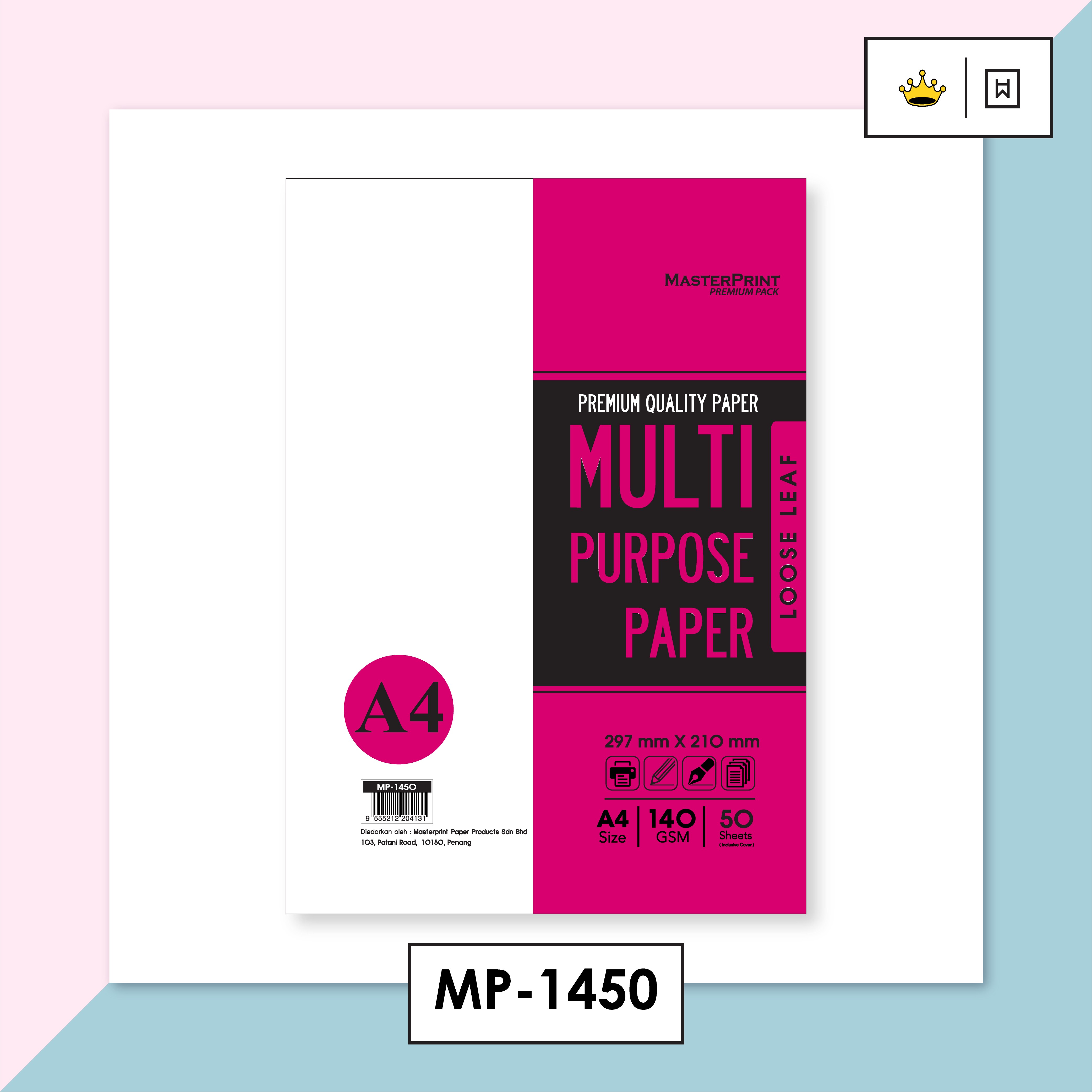 Masterprint • A4 Copier Paper Multi Purpose Paper 50 Sheets 70 / 80 ...