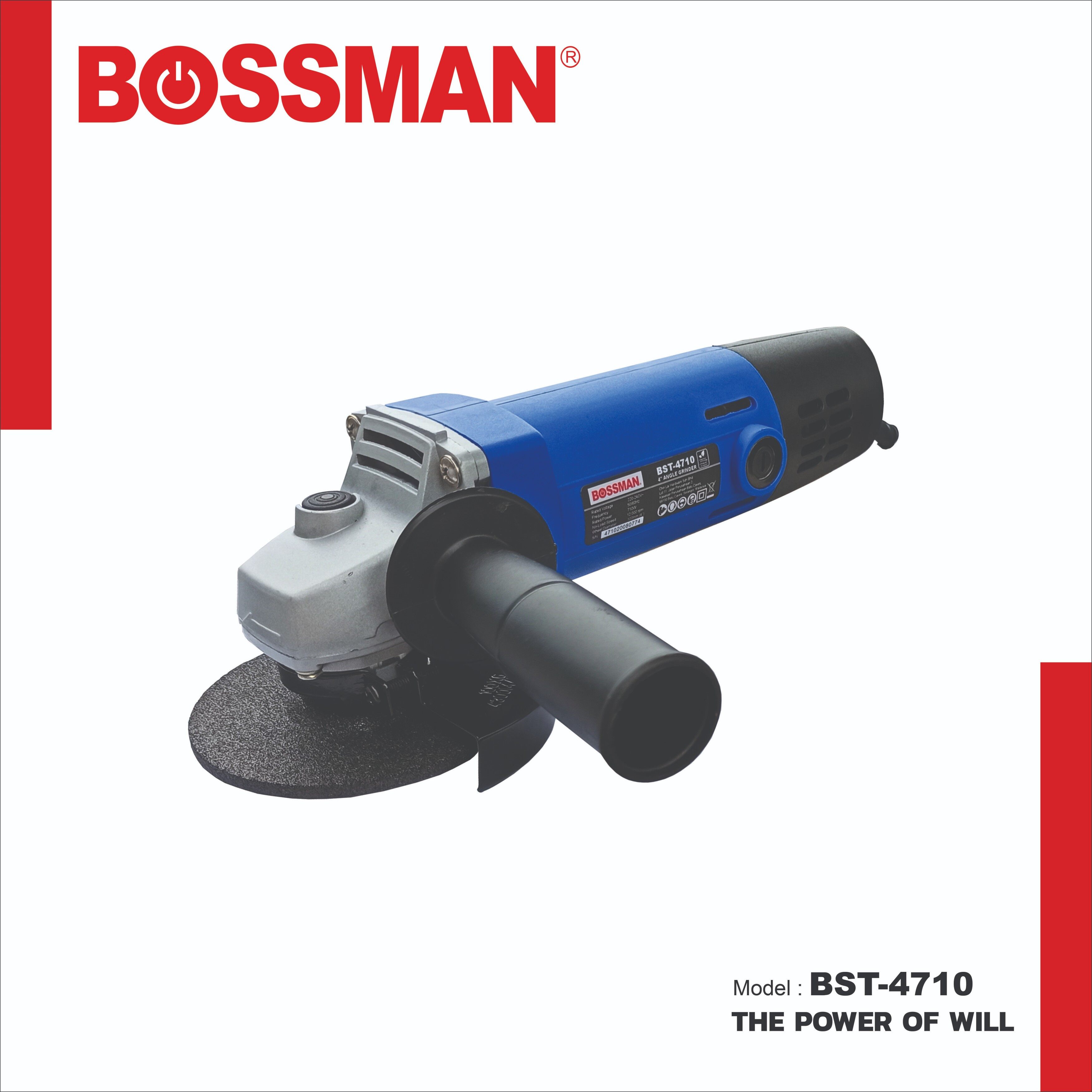 BOSSMAN - 4" Angle Grinder (Standard) (BST-4710) (SIRIM) | Lazada