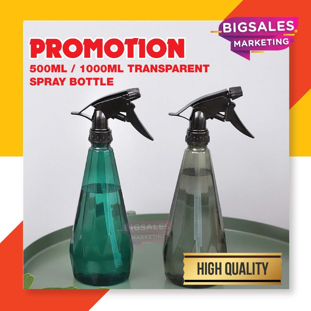 BIGSALES 500ML Or 1000ML MODERN DESIGN Transparent Plastic Bottle Water ...