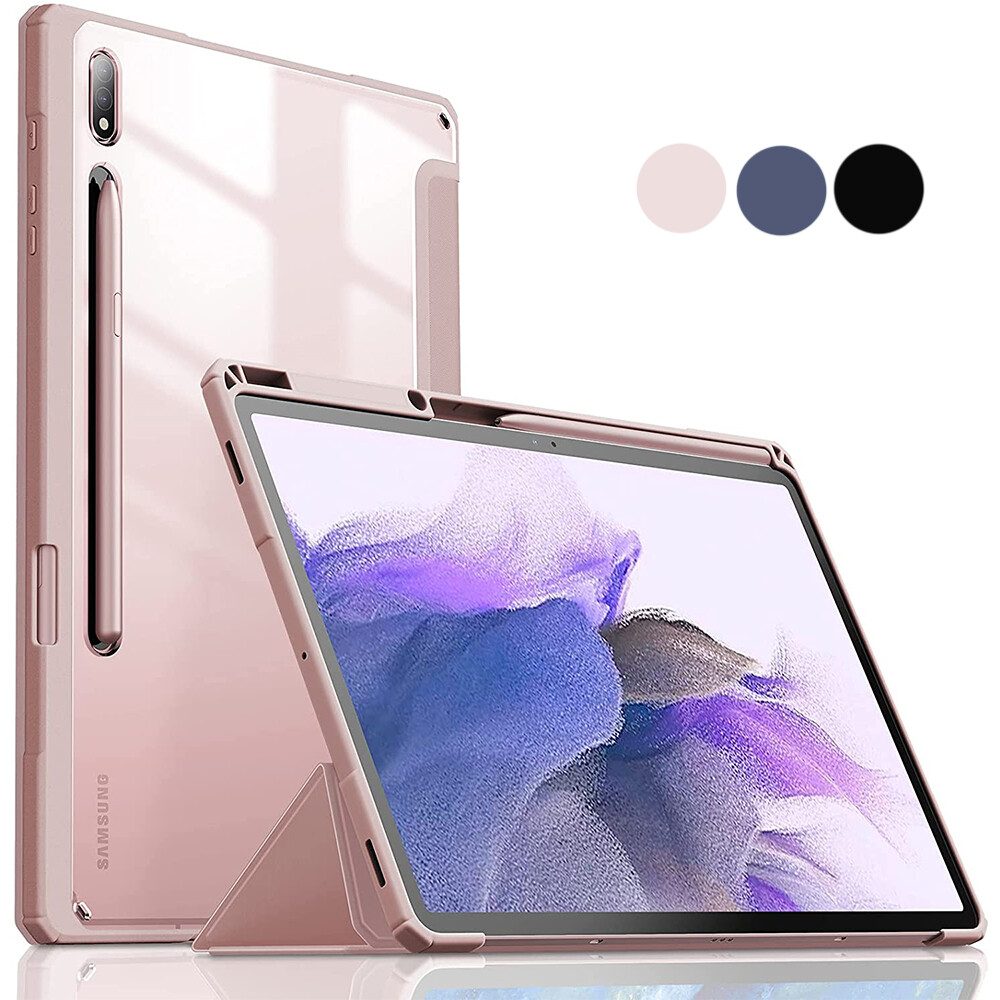 Clear Stand Case for Samsung Galaxy Tab S7 FE 12.4 inch 2021,Soft TPU ...