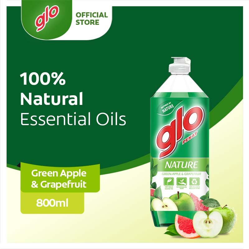 Glo Active Foam Nature Green Apple & Grapefruit Dishwashing Liquid ...
