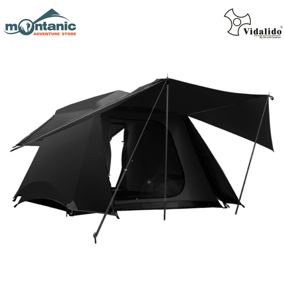 [Ready Stock] Vidalido Black Cabin XL Tent- Outdoor Family Camping ...