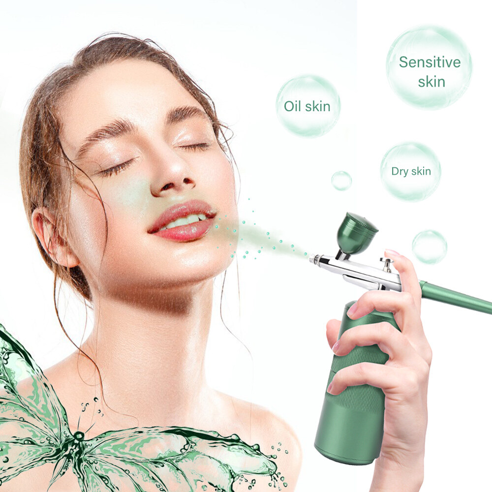 Mini Cordless Airbrush Portable Paint Tool Water Oxygen Injector Face ...
