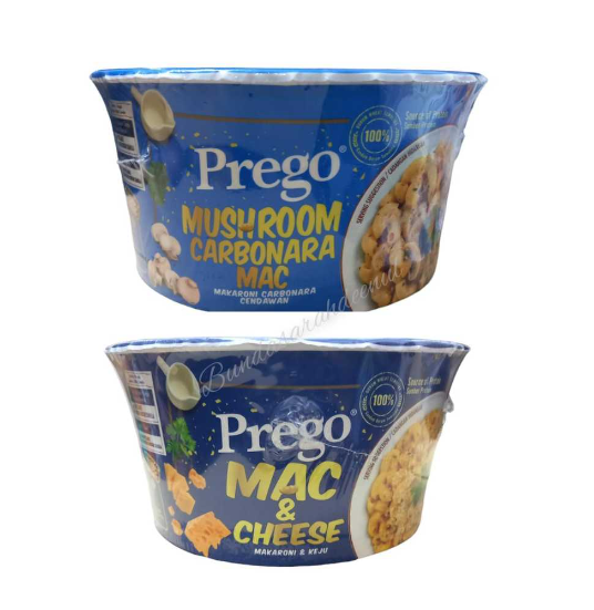 PREGO Mac & Cheese / Mushroom Carbonara Bowl 70gm | Lazada