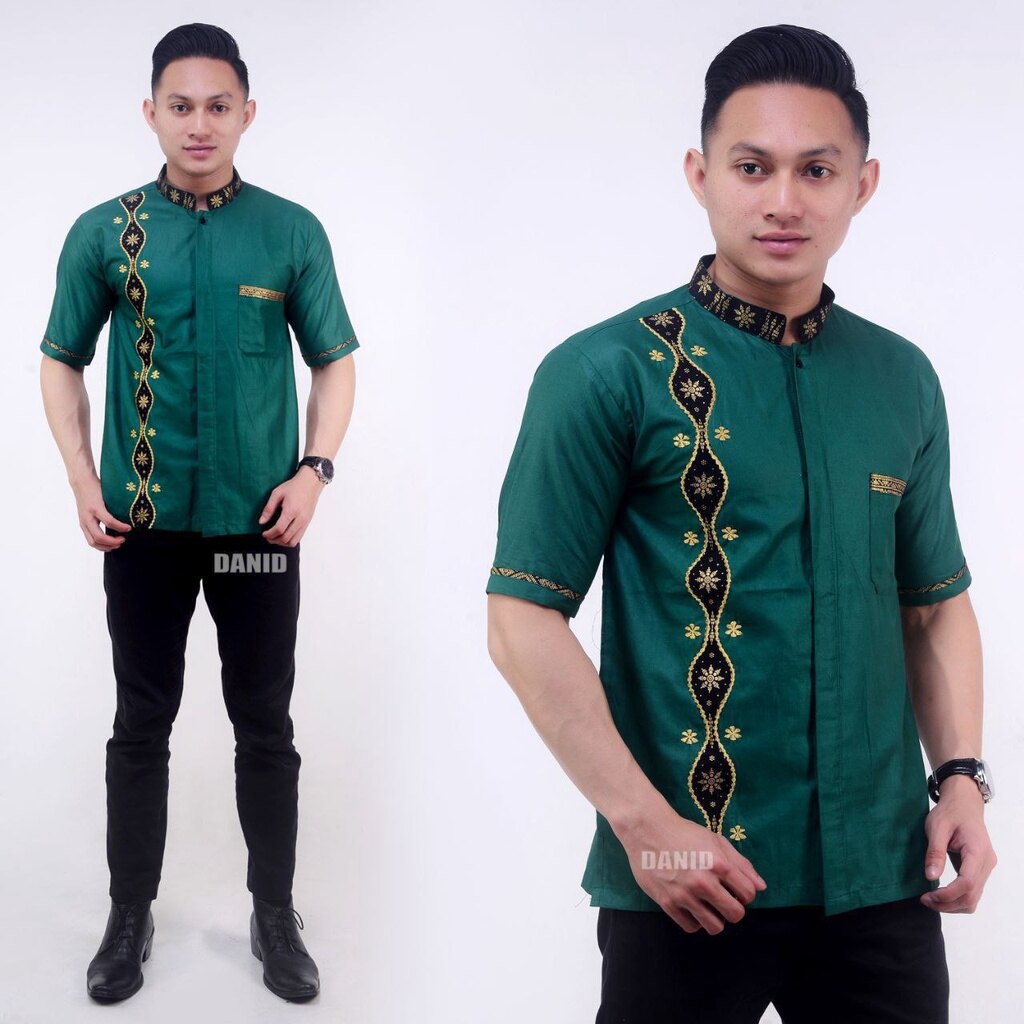 Batik Maroon Gold Sulam Ready Stock KL | Batik Shirt | Ready stock ...
