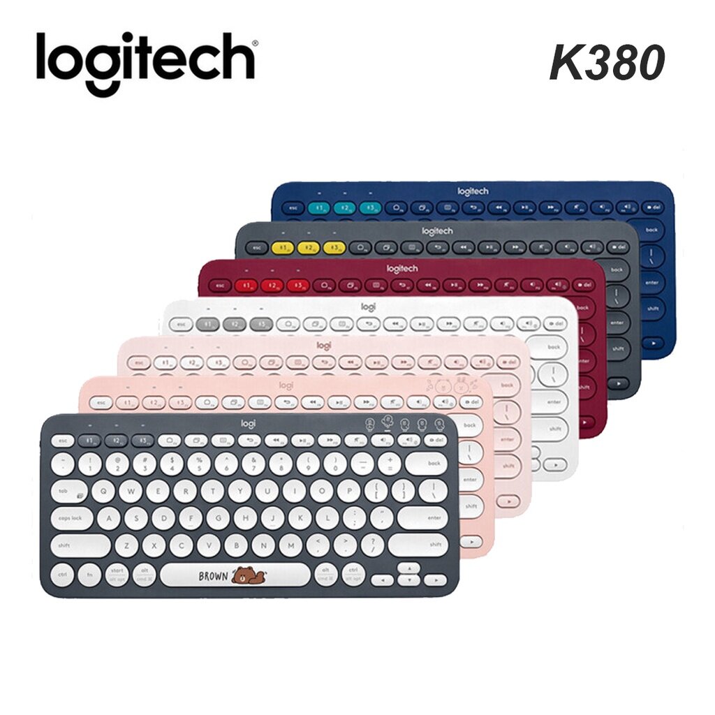 Logitech K380คีย์บอร์ดบลูทูธไร้สาย,อุปกรณ์หลากหลายสำหรับ Ipad PC แล็ปท็ ...