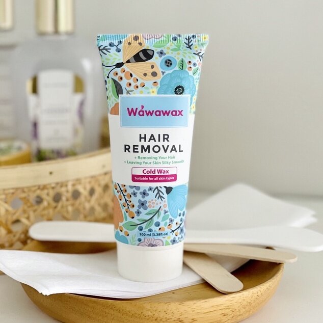 WAWAWAX Hair Removal Cold Wax 30ml 100ml Body Scrub Rosie Red Sweet Peachy Lazada