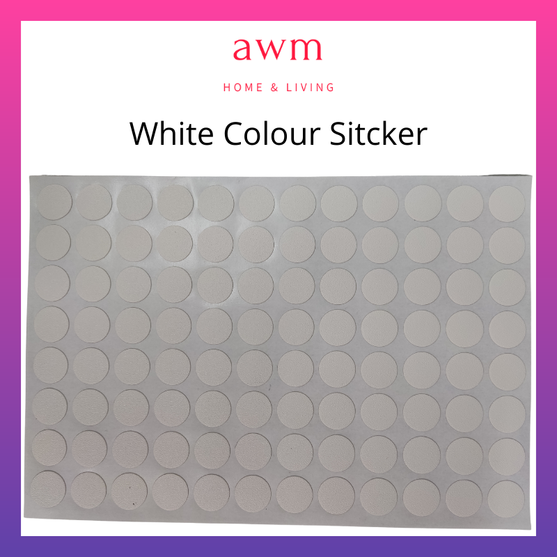 AWM 96biji PVC Screw hole Sticker Skru Lubang Sticker PVC 1pcs Dalam ...