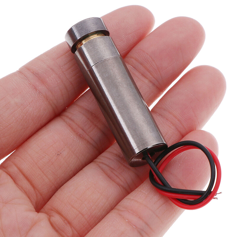 newdv2 650nm 5mW red point / line / cross laser module head glass lens ...