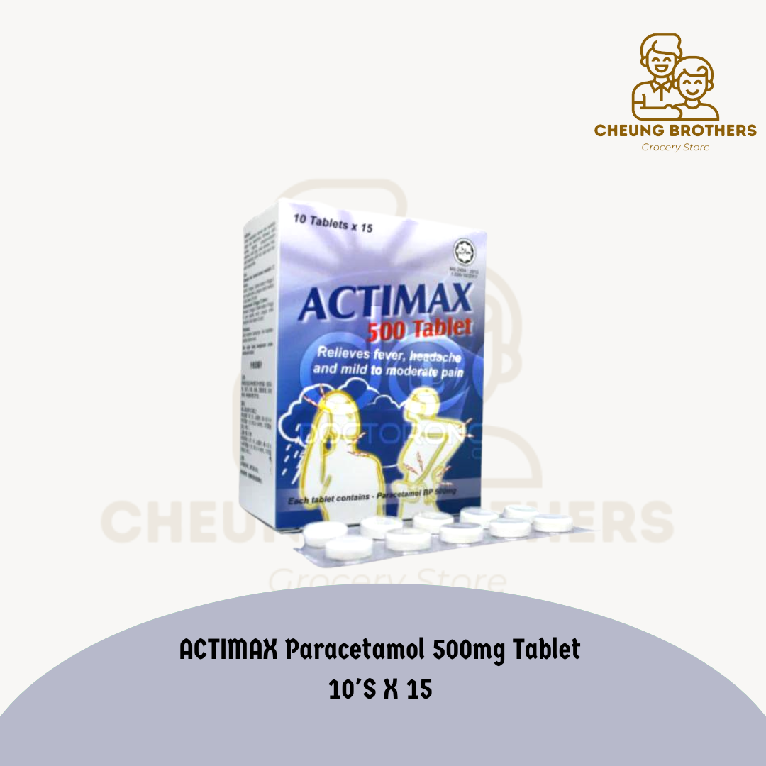 ACTIMAX Paracetamol 500mg Tablet 10'S X 15 | Lazada