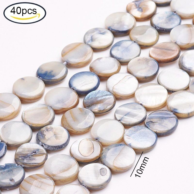 20-40PCS Natural Sea Shell Beads Irregular Green 20x21mm Hole: 1mm for ...