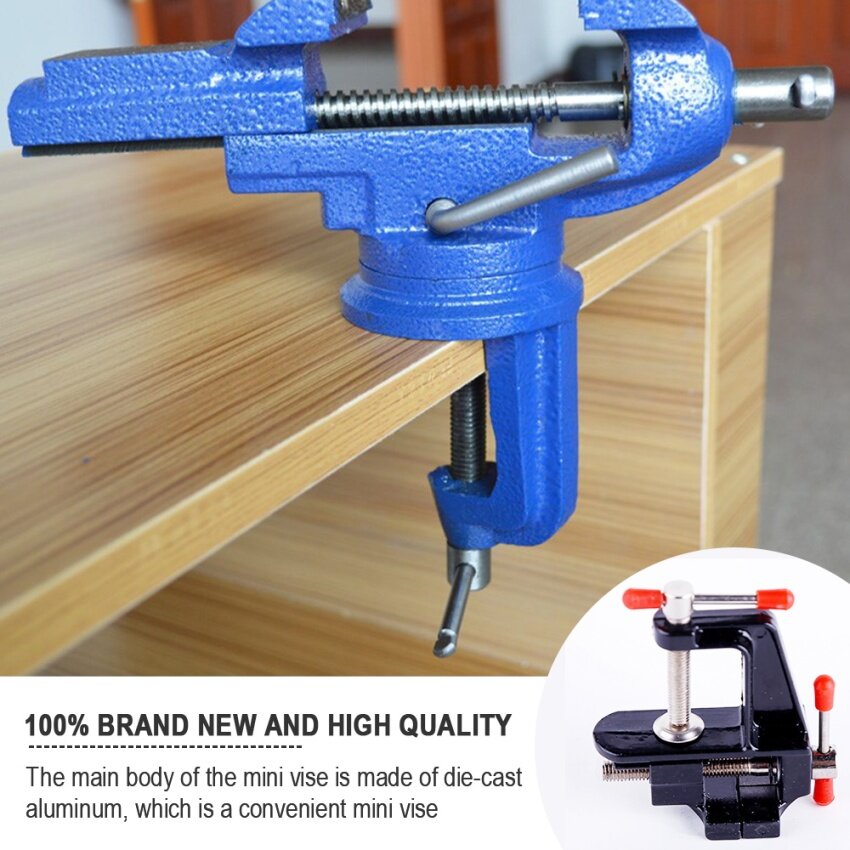 Aluminum Alloy 35MM Small Bench Vise Small Flat-Nose Pliers Table Vise Mini DIY Household Small ...