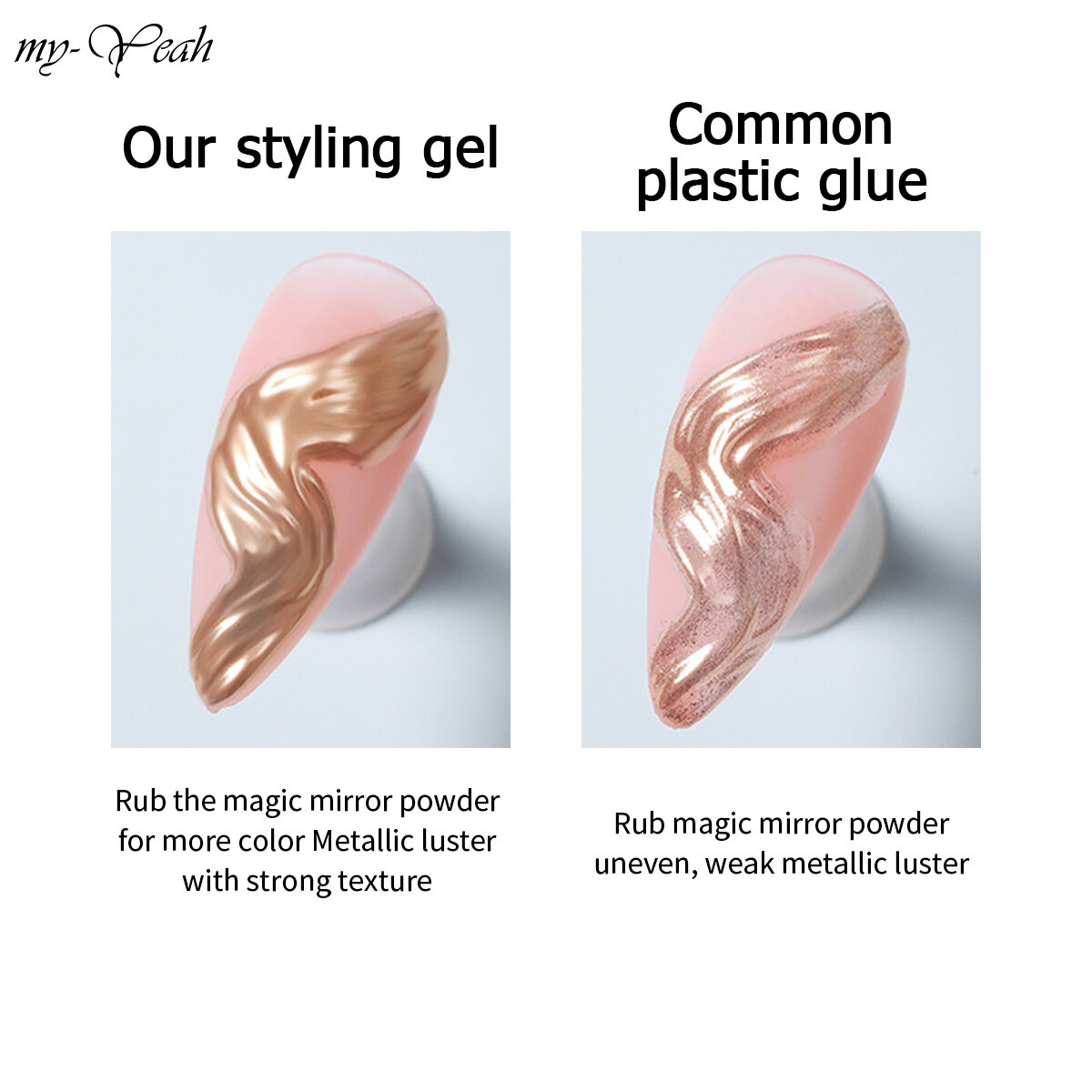 Myyeah 8g Nail Semi-solid Stuck Drill Gel Extend Rhinestone Soak Off ...