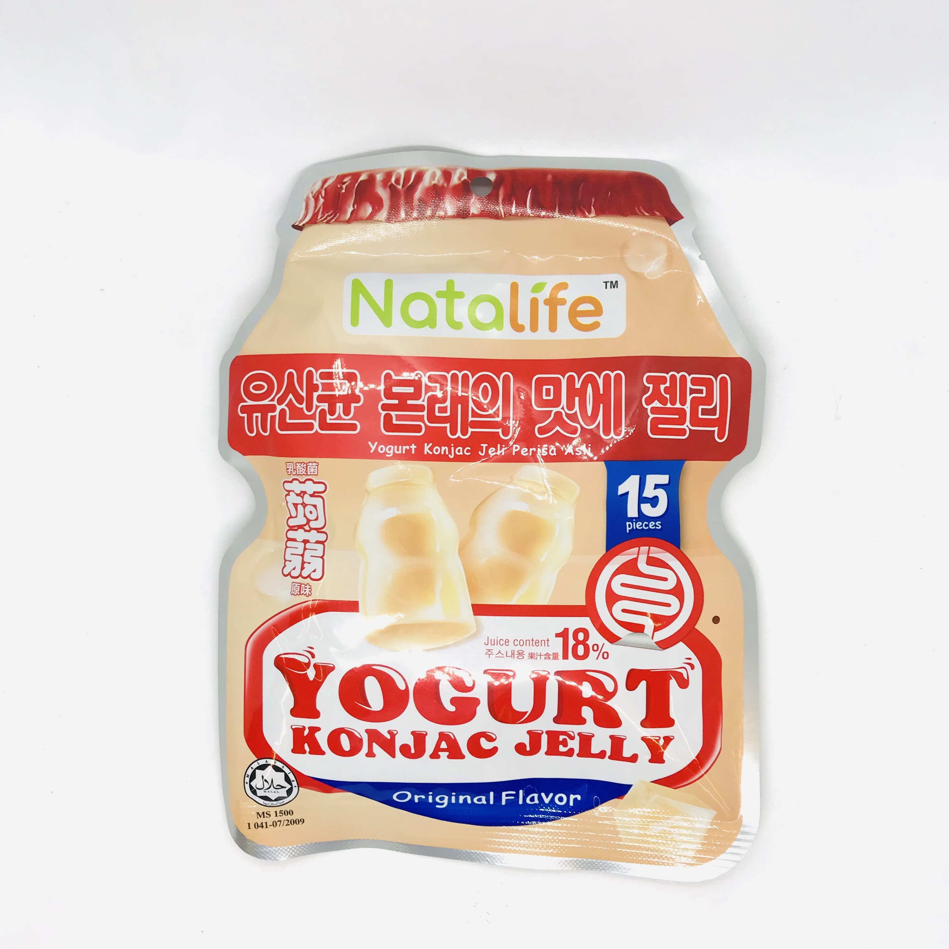 Natalife Original Yogurt Konjac Jelly 乳酸菌蒟蒻 原味 300g ( 20g x15pcs ) | Lazada