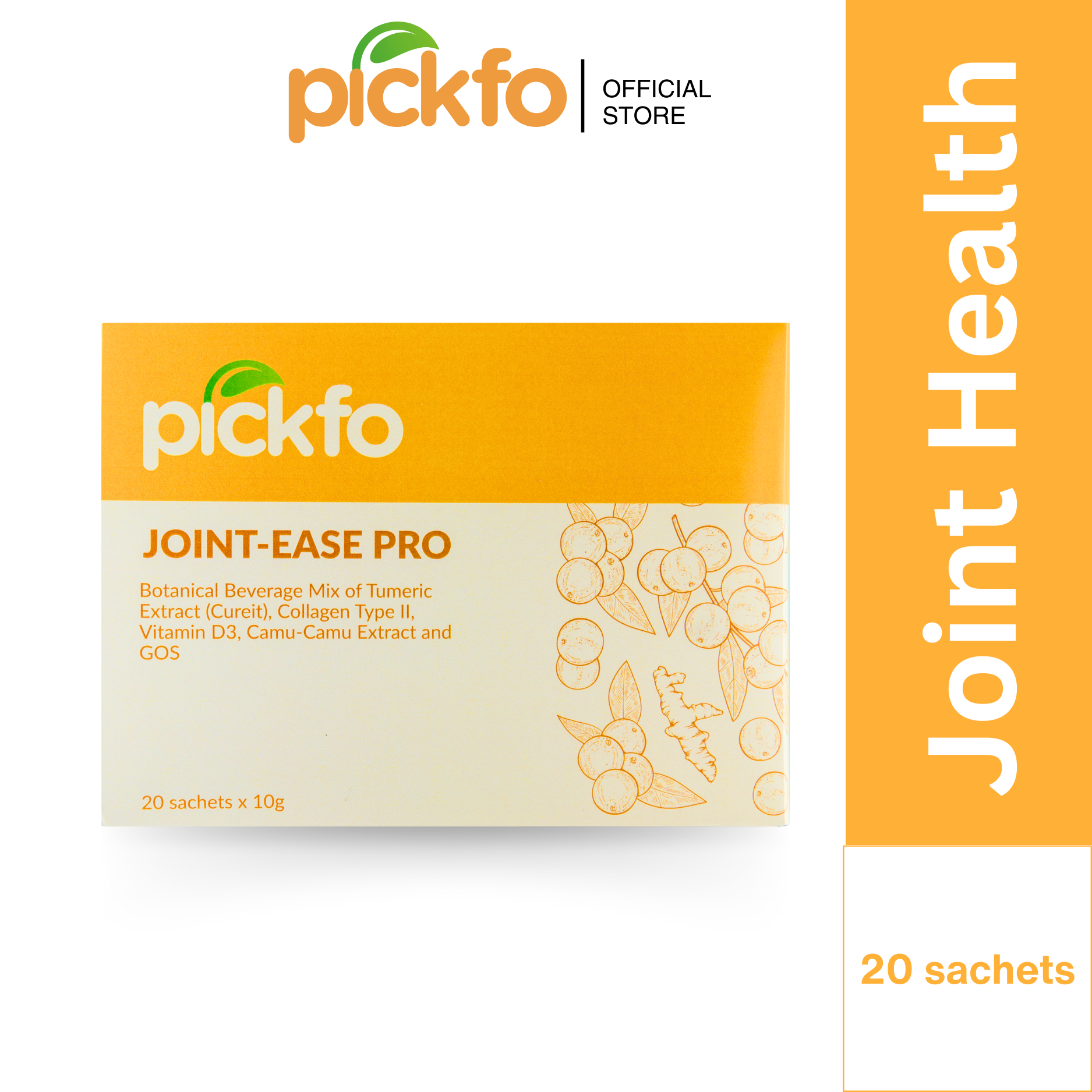PICKFO Joint-Ease Pro Joint Health Powder Supplement (10g x 20 sachets ...