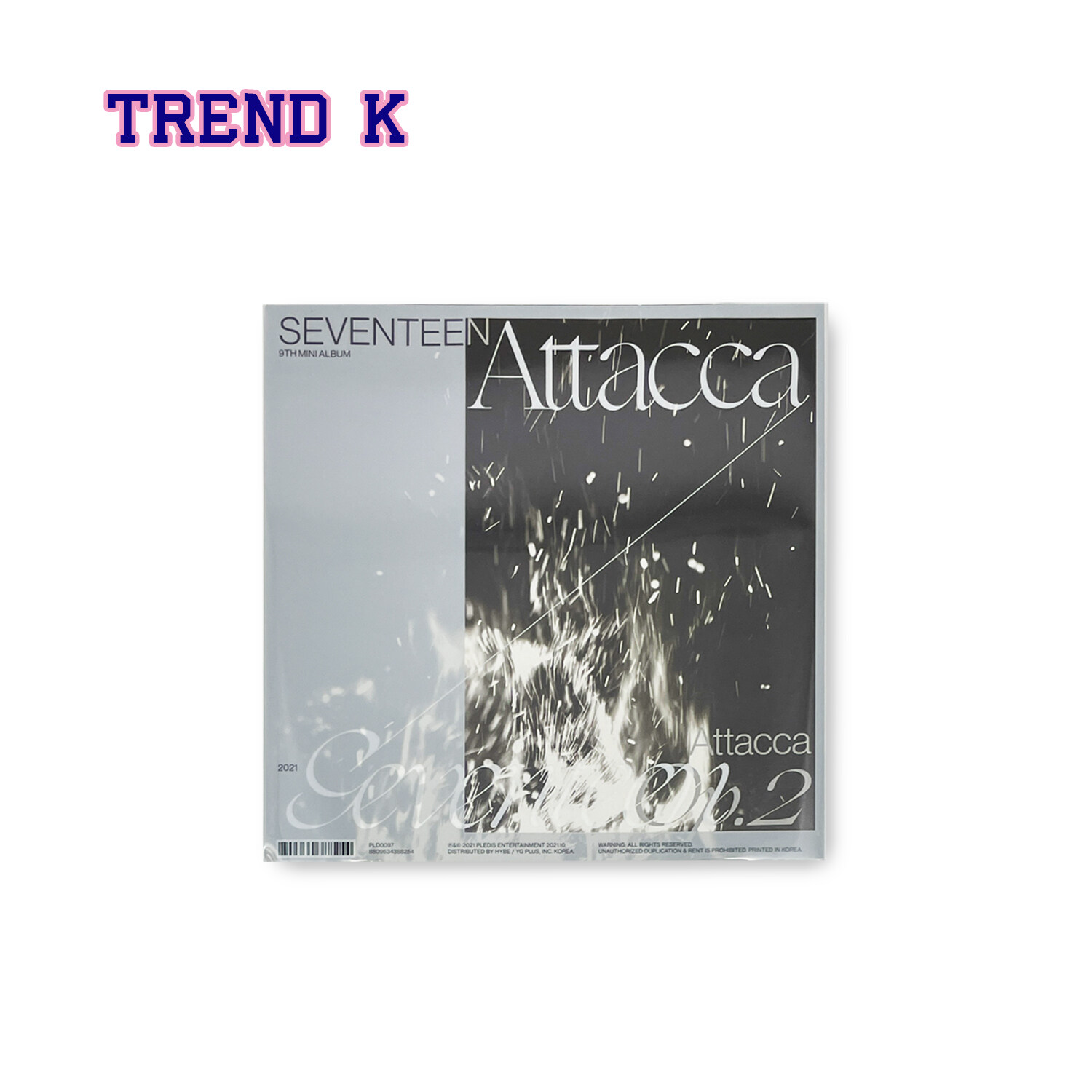 SEVENTEEN - 9th Mini Album [Attacca] (Op.2 Ver) + Folded Poster + Free ...