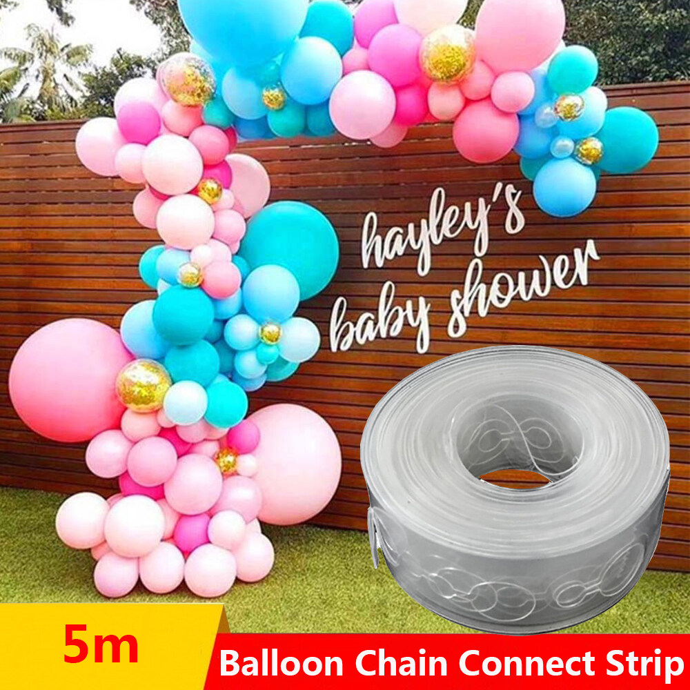 5M บอลลูนตกแต่ง Strip Arch Garland เชื่อมต่อโซ่เทป DIY Party Bar Decor ...