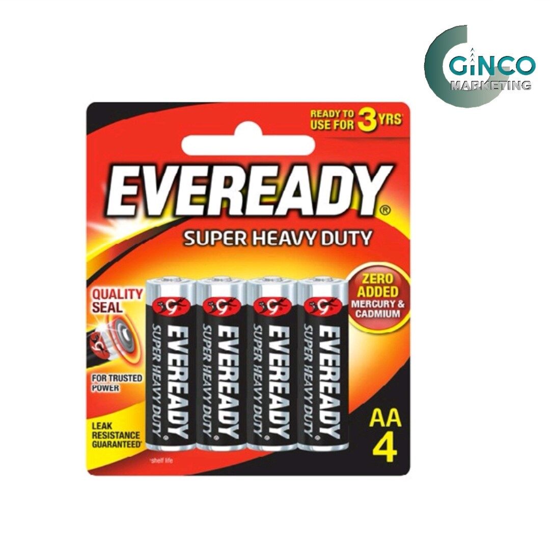 EVEREADY Super Heavy Duty Battery AA / AAA [4pc/pack] | Lazada