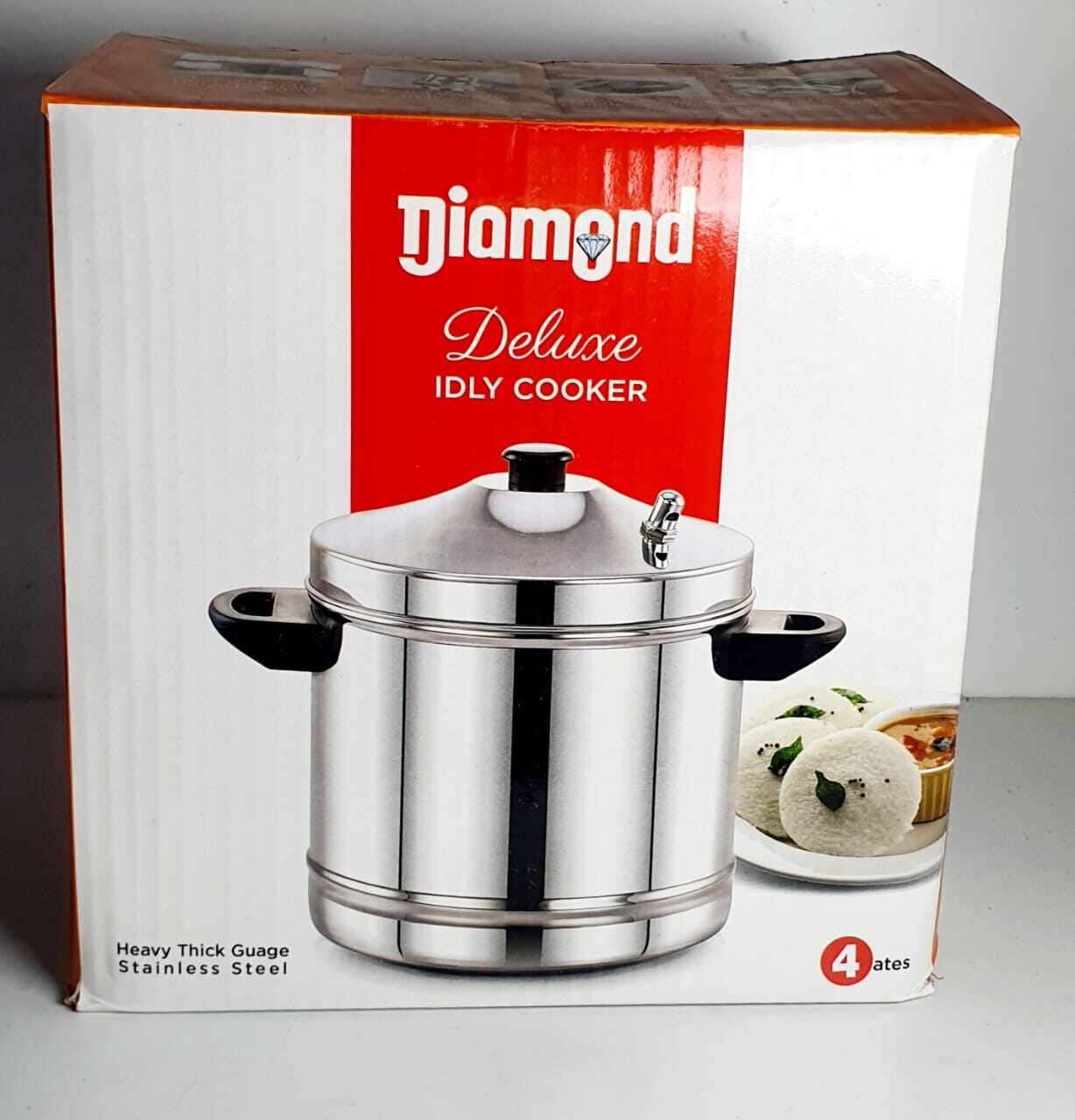 Diamond Stainless Steel Idli/Idly Cooker 4 Plates | Lazada