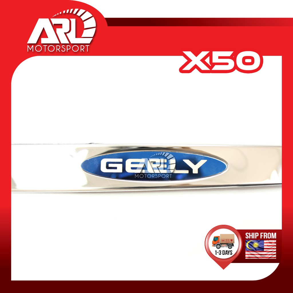 Proton X50 Geely Logo Rear Bonnet Chrome Lining Rear Tail Gate Molding ...