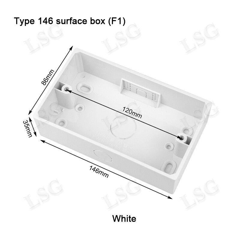 LSG White/black/gold/grey Surface box, Wall Switch And Socket Box ...