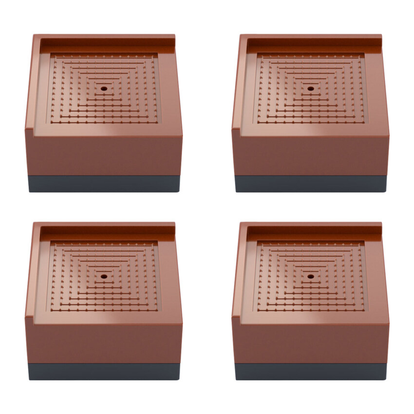 4Pcs เฟอร์นิเจอร์ Risers 3หน้าที่หนักนิ้วปรับโต๊ะรับแขกยกความสูงขา ...