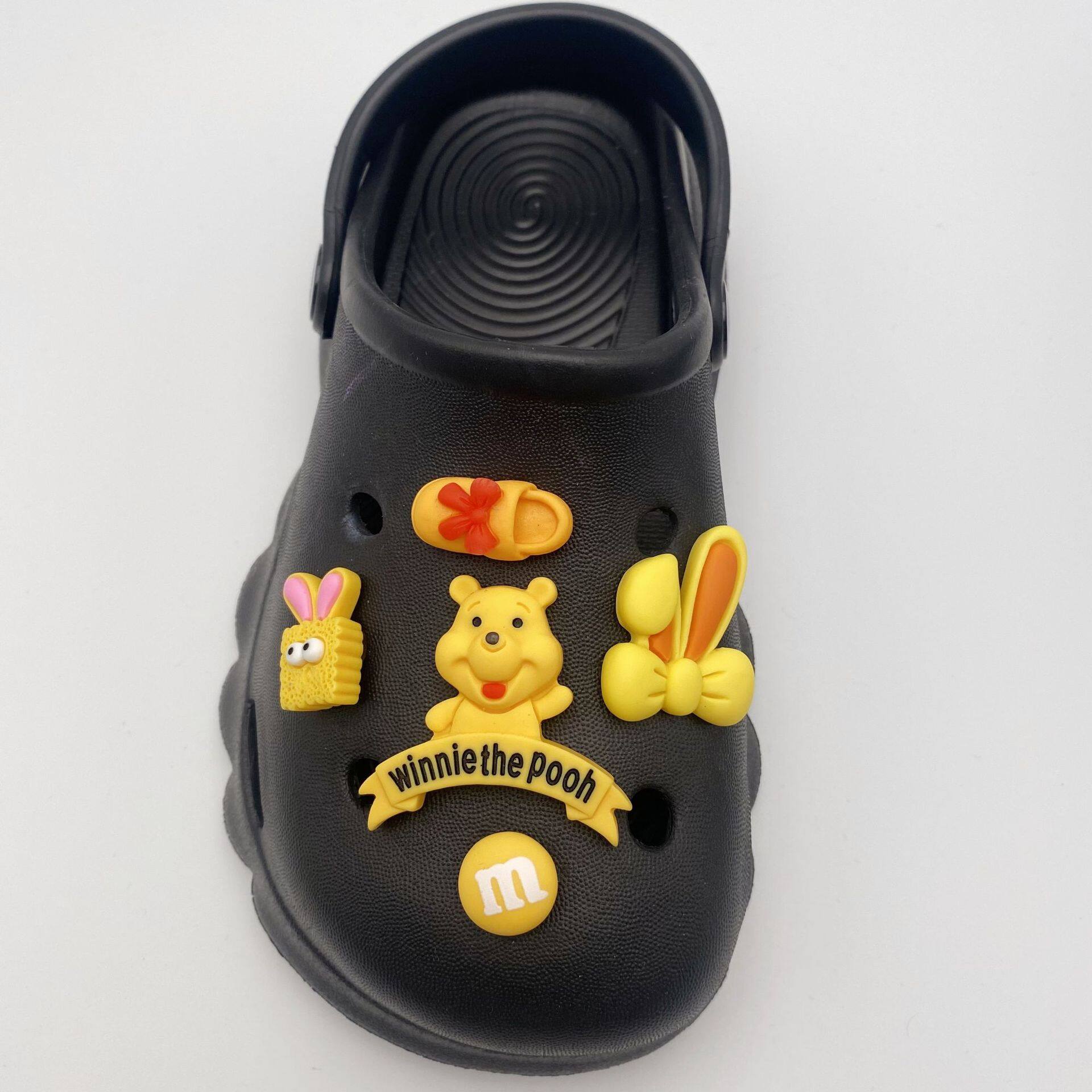 Crocs Jibbitz Charms Shoes DIY Accessories Cute Winnie Bear Doraemon ...