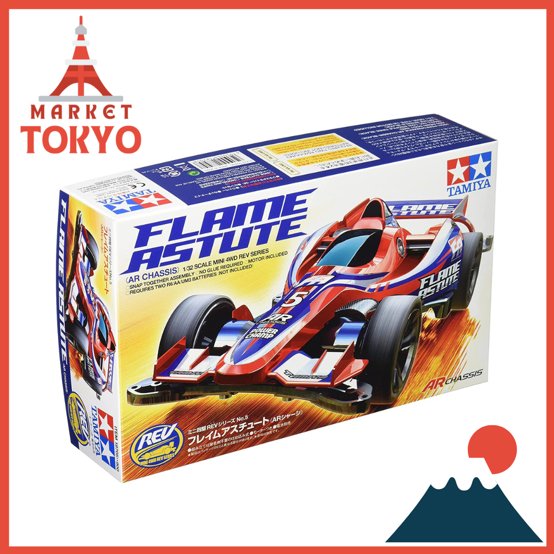 TAMIYA Mini 4WD REV Series No.5 Flame Astute (AR Chassis) 18705 田宫迷你四轮驱动REV系列5号火焰机（AR底盘） 18705 ...