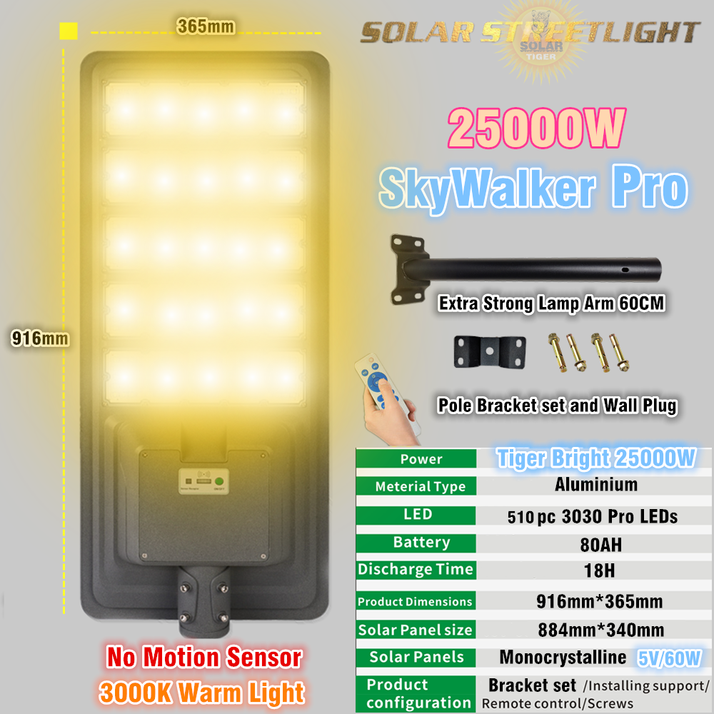 Solar Street Light Skywalker Pro 20000W Lampu Solar Outdoor Lighting ...