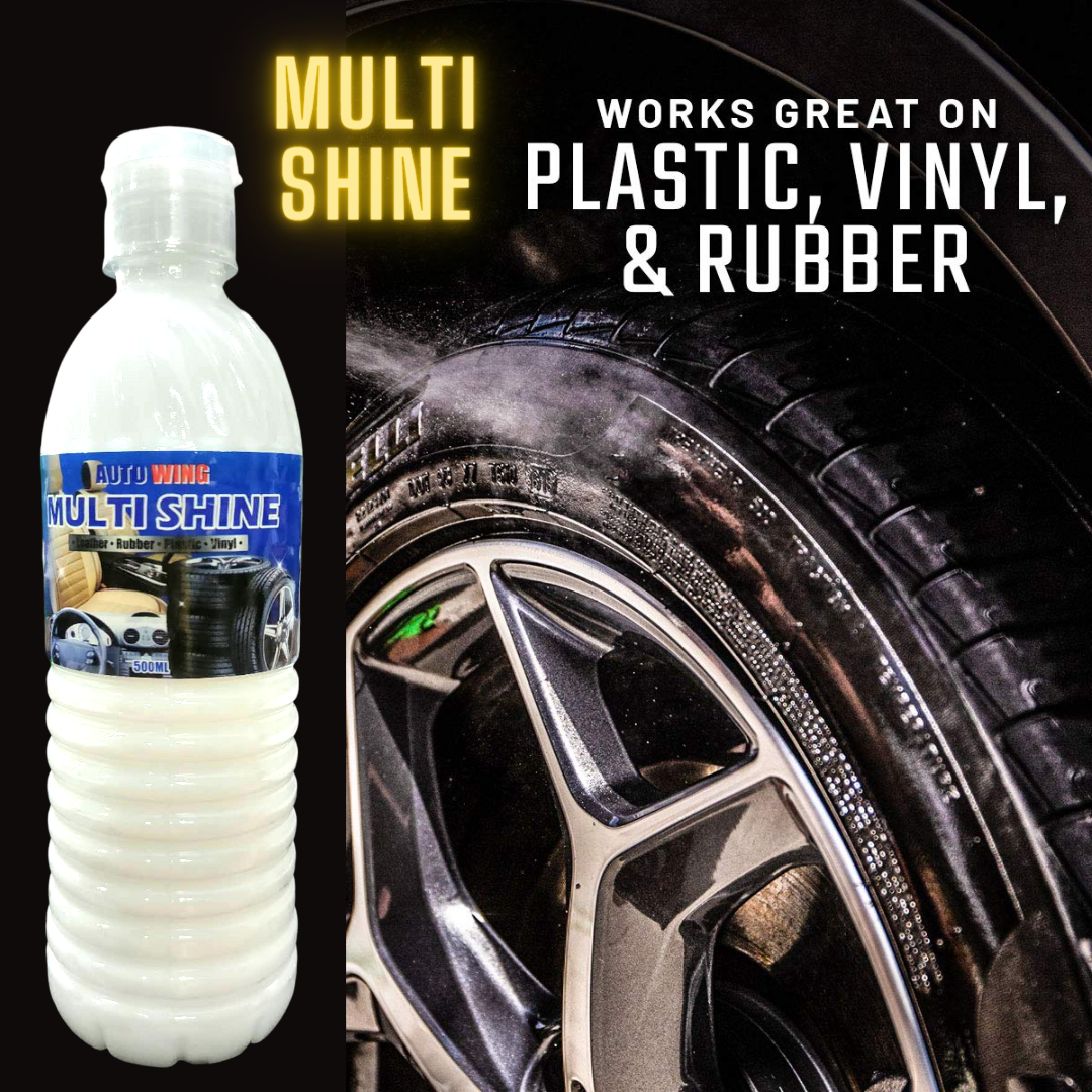 MULTI SURFACE SHINING WAX Car Interior Leather Plastic Dashboard Shine ...