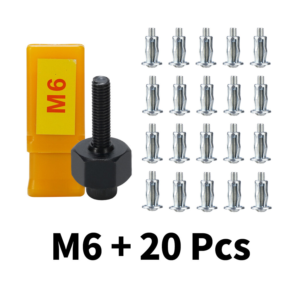 HIFESON M4 M5 M6 M8 Jack Nuts Rivet Set 20pcs Expansion Clamp Petal ...