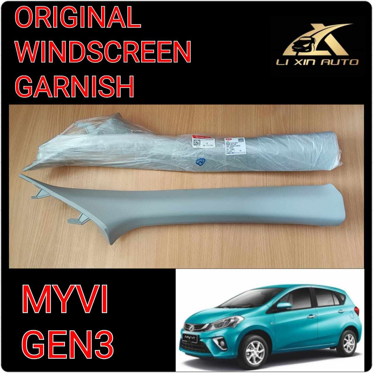 PERODUA MYVI GEN3 2018-2022 ORIGINAL PILLAR TRIM COVER WINDSCREEN ...