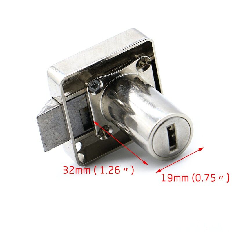KIPRUN Drawer Lock with 2 Keys Lock Locker Furniture Hardware Door ...
