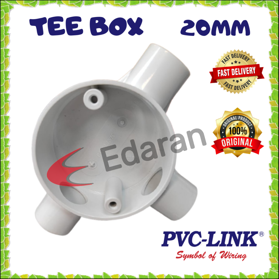 PVC LINK 20MM (3/4") - END BOX , THROUGH BOX , ANGLE BOX , TEE BOX AND ...