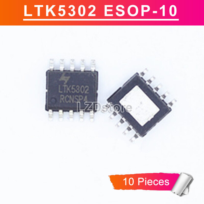 10Pcs LTK5302 ESOP-10 5302 ESOP10 SMD Synchronous Boost 11W เครื่องขยาย ...