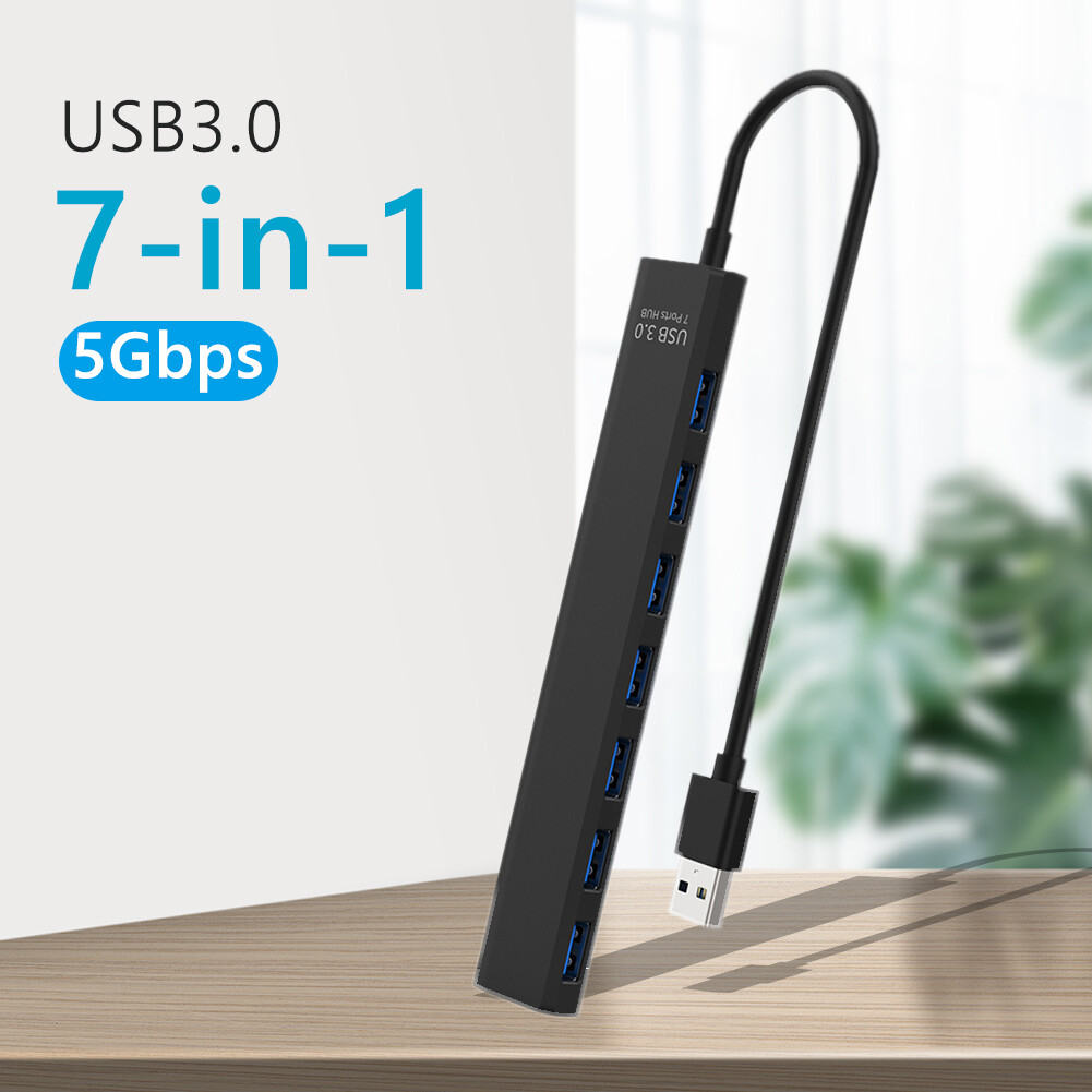 USB 3.0 2.0 HUB Dock Adapter Multi USB Splitter 5Gbps 7 Ports USB ...