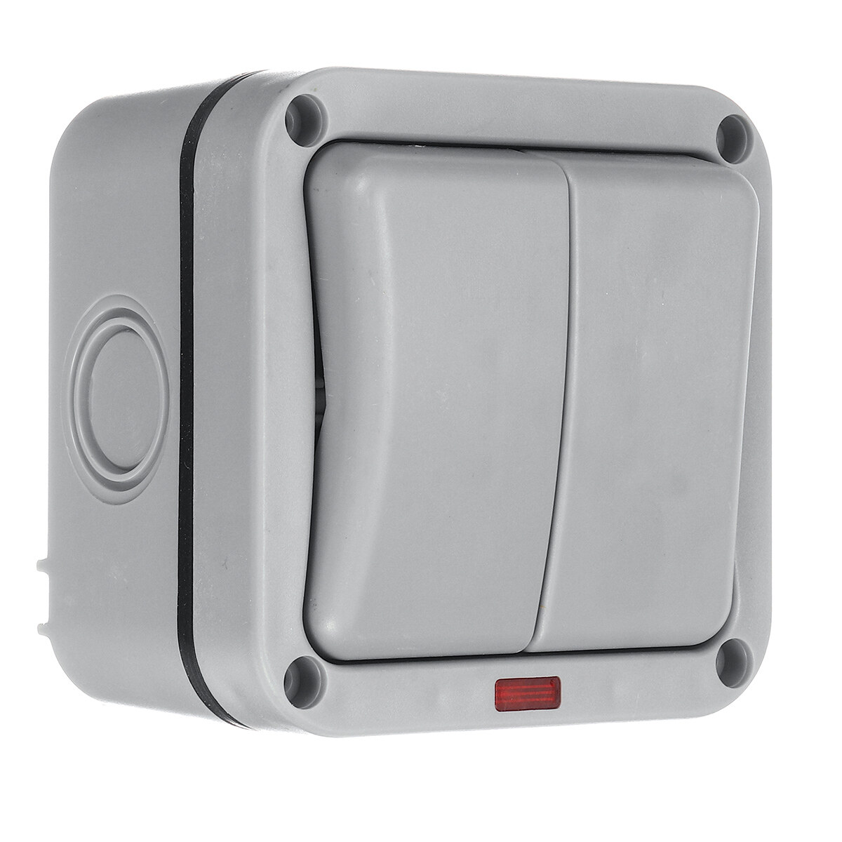 Single/Double Gang Outdoor Socket IP65 Garden Weatherproof Light Switch ...