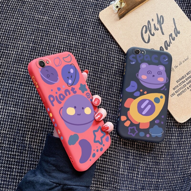 สำหรับ Vivo Y55 Y55s Y55L Y55A Y66 Y65 Y31 Y51a เคสมือถือน่ารักพื้นที่ ...