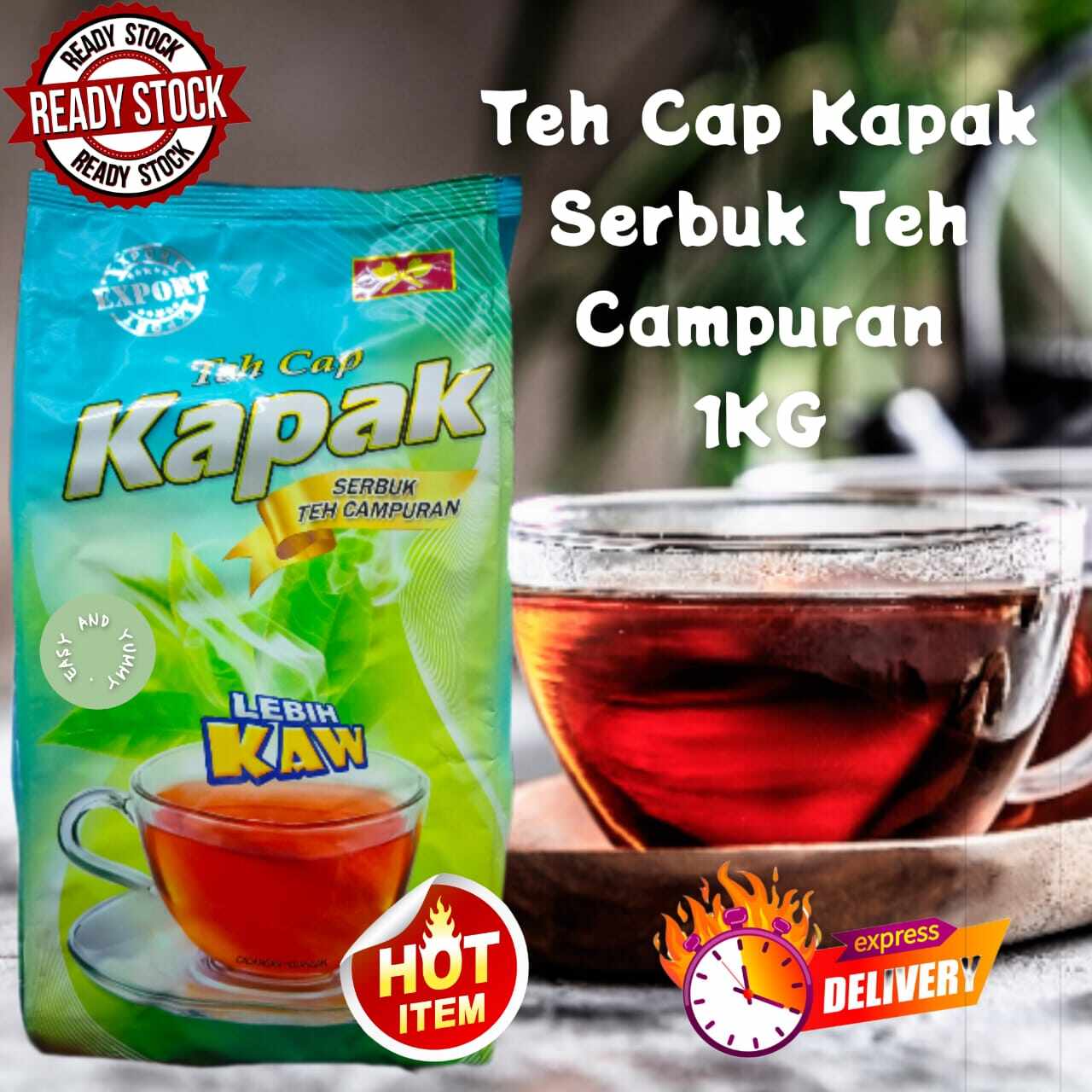 [EASY&YUMMY] Teh Cap Kapak Thailand 1KG Tea Viral Thailand | Lazada