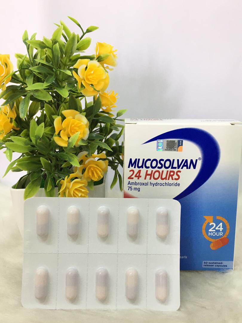 Mucosolvan 24hours Ambroxol Hydrochloride 75mg (50 Capsules/10 capsules ...