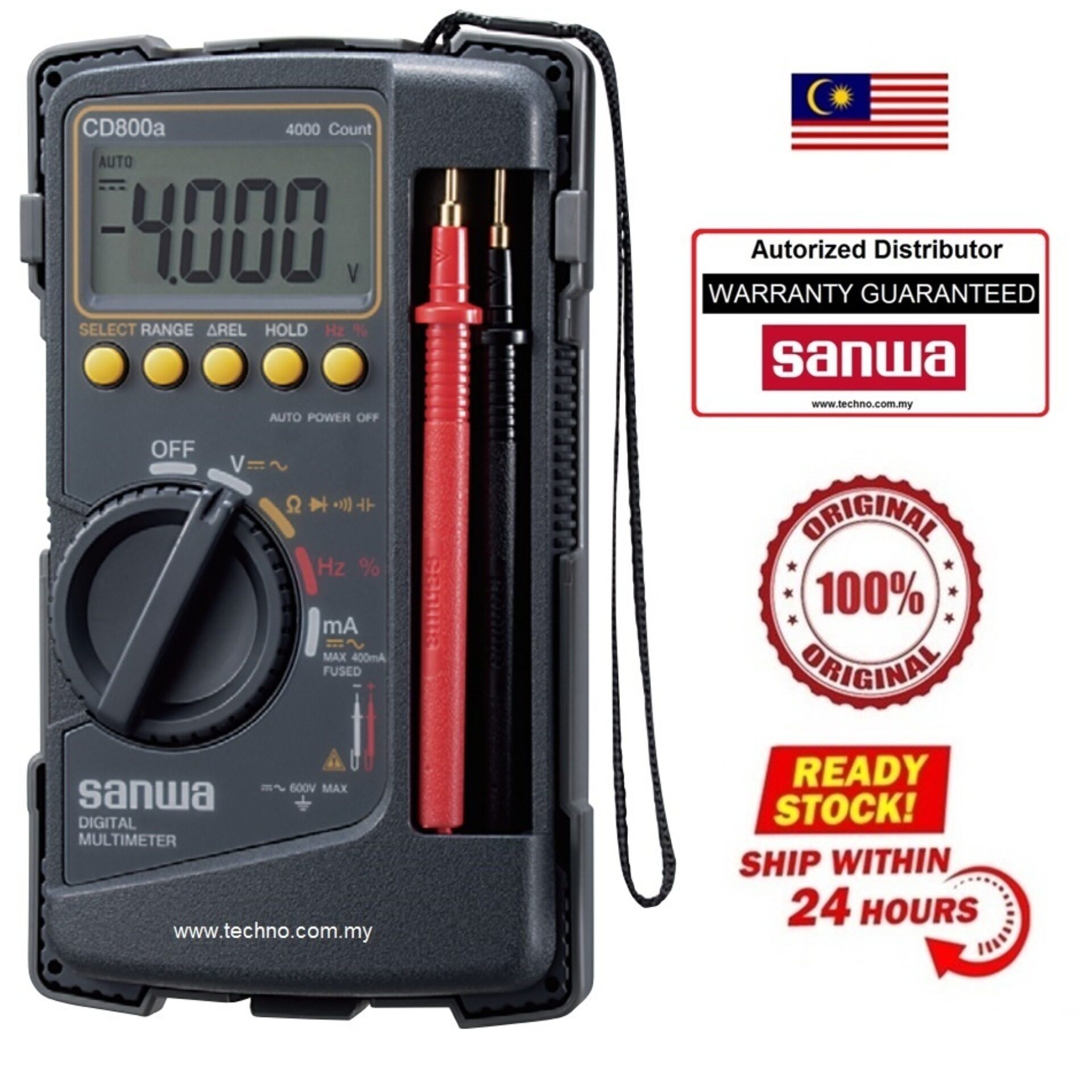 Sanwa CD800A Digital Multimeter (BEST SELLING MULTI METER) | Lazada