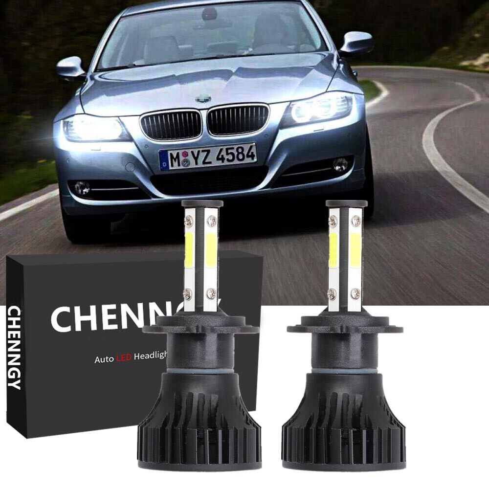 for BMW 3 Series E90 2005-2011 2PC H7 Front LED Headlight Bulbs Low ...