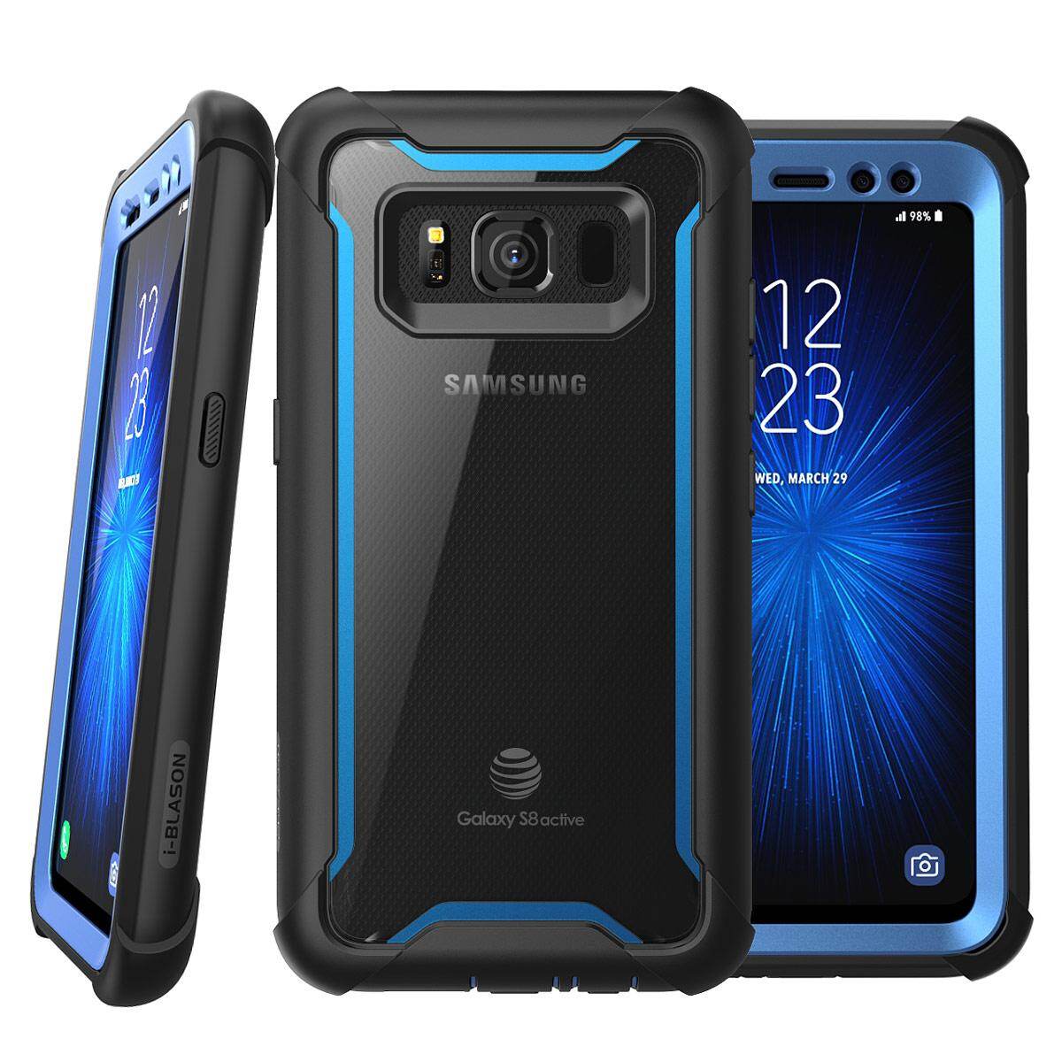For Samsung Galaxy S8 Active case i-Blason Full-body Rugged Clear ...