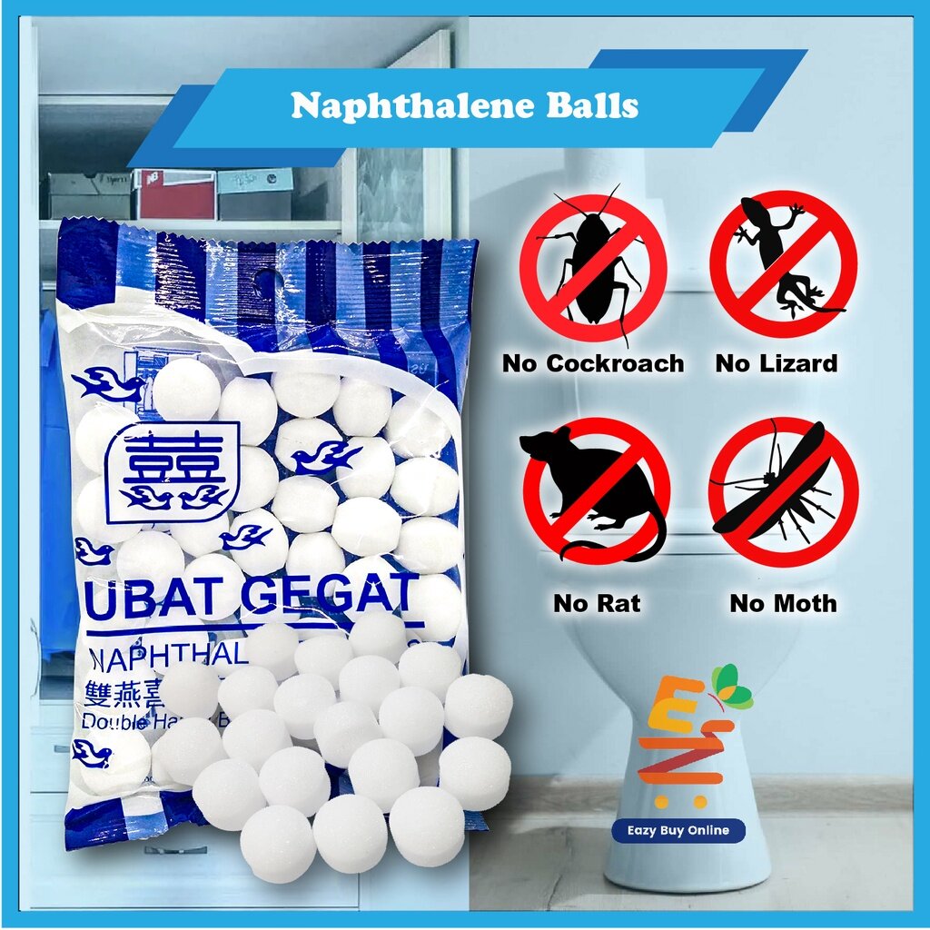 100% ORIGINAL MOTH BALLS NAPHTHALENE BALLS UBAT GEGAT Ready Stock | Lazada